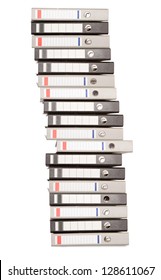 High Stack Folders Isolated Stock Photo 128611067 | Shutterstock