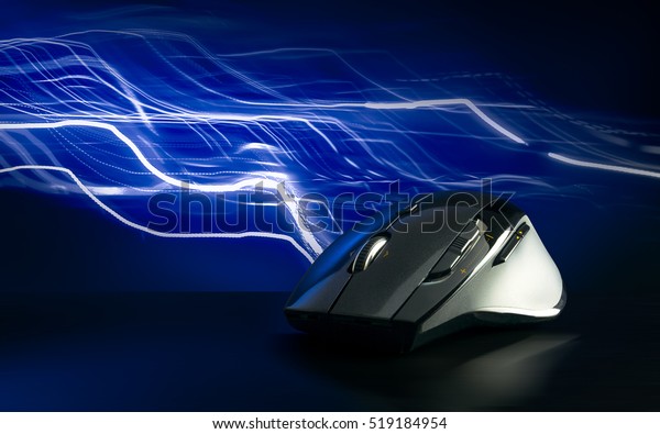 High Technology Computer Gaming Mouse Dark Stock Photo 519184954 ...