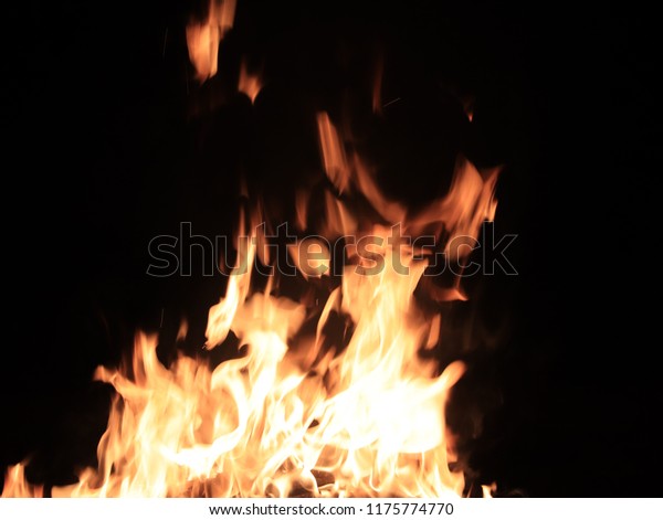 High Temperature Open Fire Flames When Stock Photo 1175774770 ...