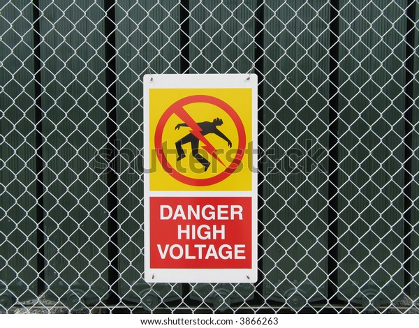High Voltage Area Stock Photo 3866263 | Shutterstock
