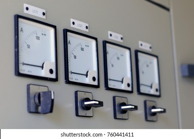 High Voltage Control Panel System Ampermetes Stock Photo 760441411 ...
