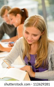 Highschool Student Taking Notes Library Study Stock Photo 112629281 ...