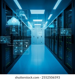 Flooded Data Center Realistic High-definition Water AI-generated image ...
