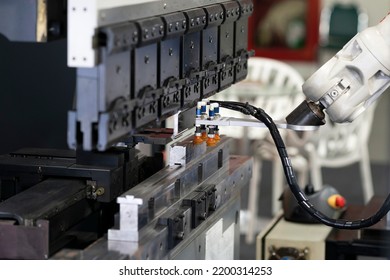 Hightech Manufacturing Process Robot Programming Arm Stock Photo ...