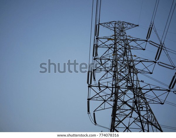 Highvoltage Pylon Backdrop Stock Photo 774078316 | Shutterstock