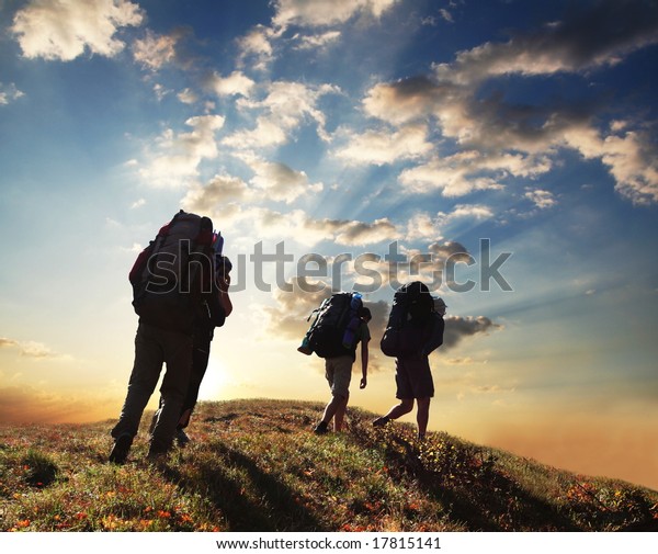 Hiking Scene Stock Photo 17815141 | Shutterstock