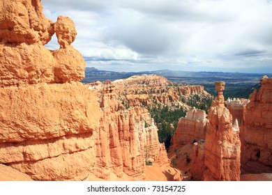 Hiking Trails Wind Through Dramatic Landscape Stock Photo 73154725 ...
