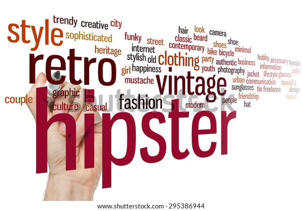 Hipster Concept Word Cloud Background Stock Photo 295386944 | Shutterstock
