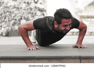 His Body Bouncing Fun Exercise Pressure Stock Photo 1584479962 ...