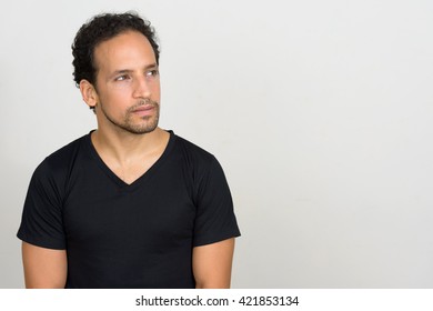 Hispanic Man Thinking Stock Photo 421853134 | Shutterstock