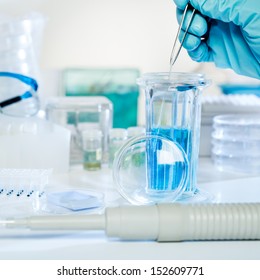 Histochemical Staining Tissue Samples Automatic Pipette Stock Photo ...