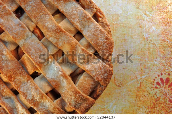 Home Made Apple Pie Lattice Top Stock Photo 52844137 | Shutterstock