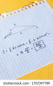 Homeschool Maths Concept Notepad Math Formulas Stock Photo 1707397789 ...