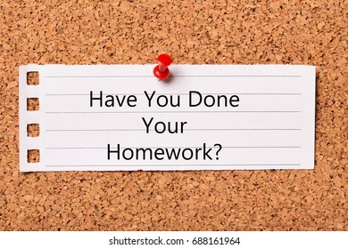 Have You Done Your Typed On Stockfoto 163152230 | Shutterstock