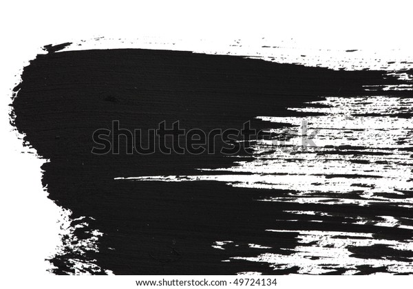 Horizontal Brush Stroke Texture Isolated On Stock Photo 49724134 ...
