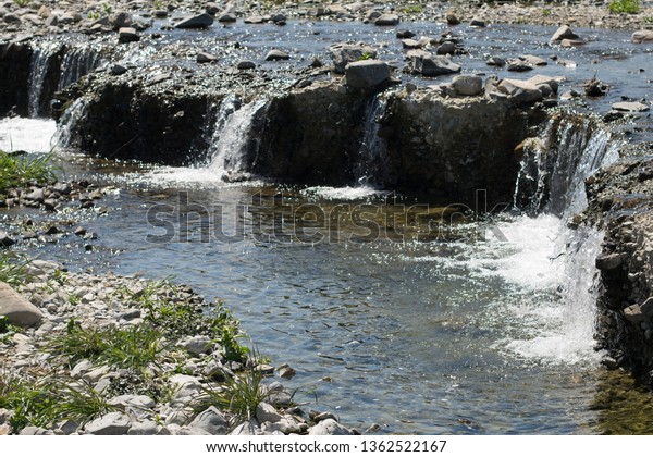Horizontal Long Waterfall Stock Photo 1362522167 | Shutterstock
