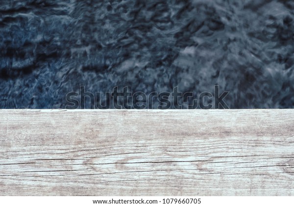 Horizontal Split By Wood Plank Water Stock Photo 1079660705 | Shutterstock