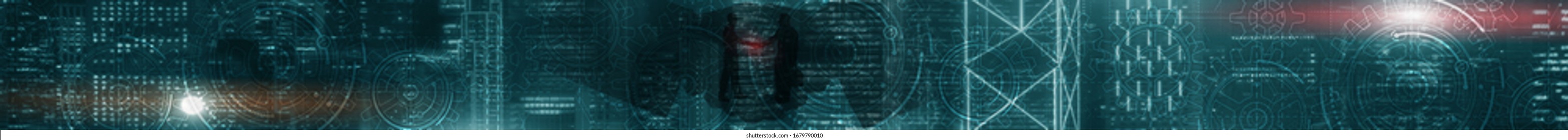 Horizontal Technology Background Headers Website Mechanism Stock Photo ...