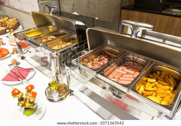Hotel Breakfast Buffet Table Stock Photo (Edit Now) 1071363542