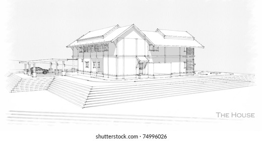276,500 House exterior drawing Images, Stock Photos & Vectors ...