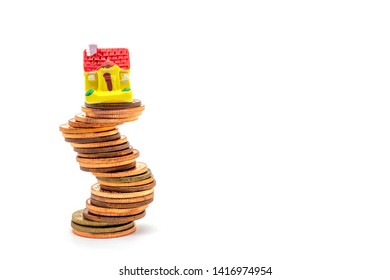 House On Stack On White Background Stock Photo 1416974954 | Shutterstock