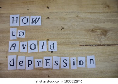 How Avoid Depression Text Lettering Different Stock Photo 1833312946 ...