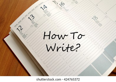 How Write Text Concept Write On Stock Photo 424765372 | Shutterstock