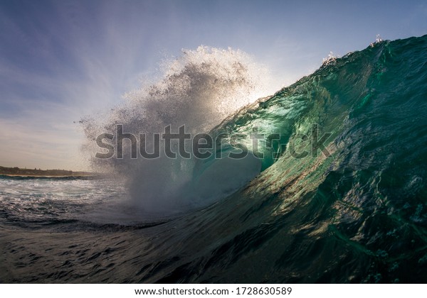 Huge Dramatic Wave Explosion Ocean Stock Photo (Edit Now) 1728630589