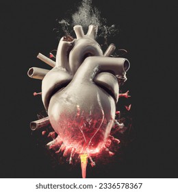 Heart Bomb AI-generated image 2493847519 | Shutterstock