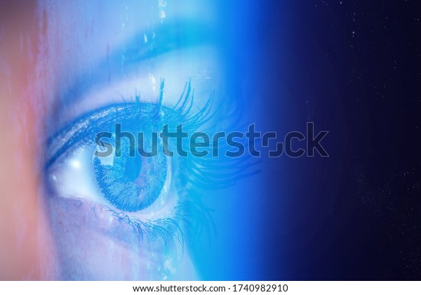 Human Eye Space Elements This Image Stock Photo 1740982910 | Shutterstock