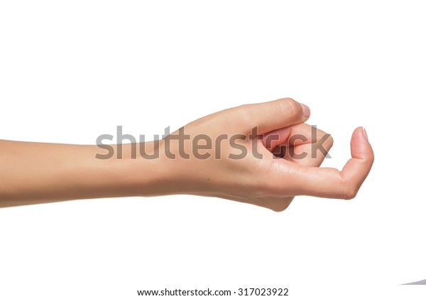 Human Finger Make Hook Isolated Over Stock Photo 317023922 | Shutterstock