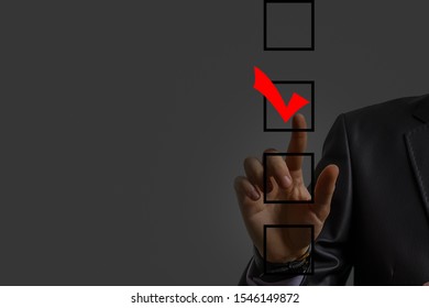 Human Hand Checking Checklist Boxes Stock Photo 1546149872 | Shutterstock