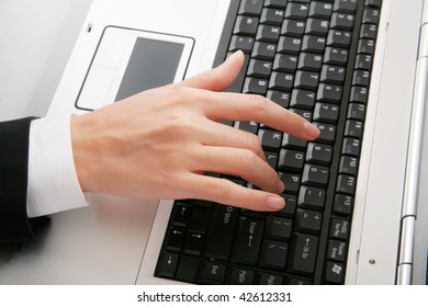 Human Hand Doing Some Computer Work Stock Photo 42612331 | Shutterstock