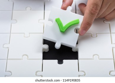 323 Check mark jigsaw puzzle Images, Stock Photos & Vectors | Shutterstock