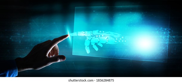 981 Human hand android hand Stock Photos, Images & Photography ...