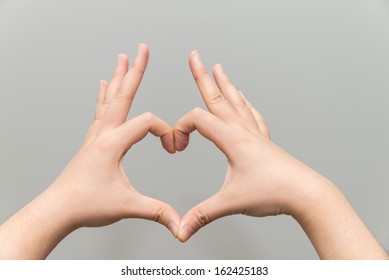 Human Hands Making Heart Shape On Stock Photo 162425183 | Shutterstock