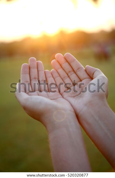 Human Hands Praying Gesture Stock Photo 520320877 | Shutterstock