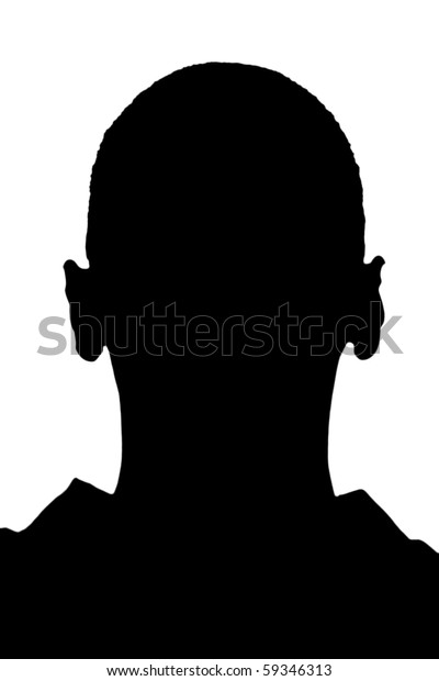 Human Head Neck Shadow Isolated On Stock Photo (Edit Now) 59346313