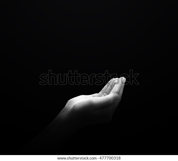 Human Open Two Empty Hands Palms Stock Photo 477700318 | Shutterstock