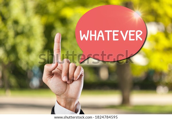 Human Pointing Finger Speech Bubble Whatever Stock Photo 1824784595 ...