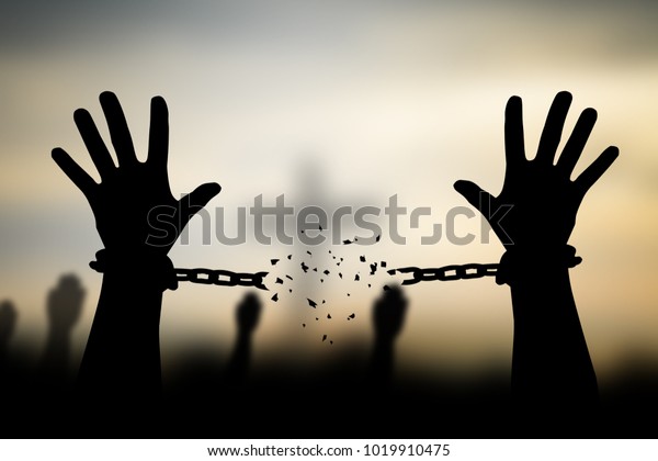 Human Shadow Image Human Hand Chain Stock Photo 1019910475 | Shutterstock