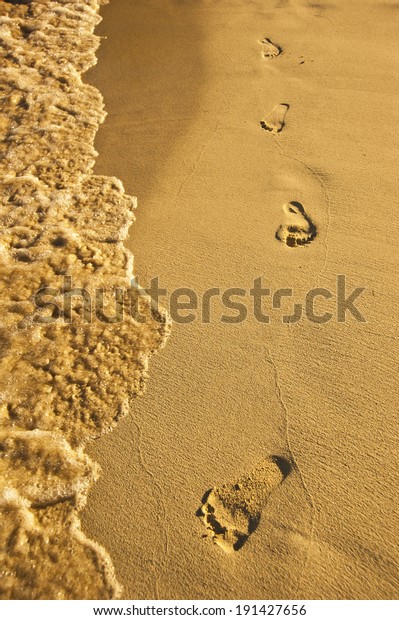 Human Steps Beach Stock Photo 191427656 | Shutterstock
