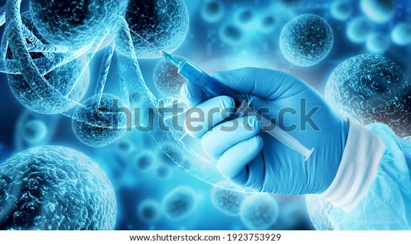 Human System Cells Molecular Structure Illustration Foto stock ...