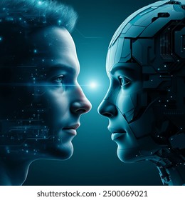 Ai Side Face Looking Human Side AI-generated image 2480247313 ...