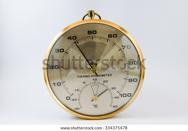 Hygrometer Isolated Background Stock Photo 334375478 | Shutterstock
