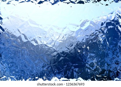 Ice Background Figured Ice Triangular Blue Stock Photo 1236367693 ...