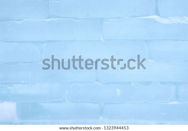 Ice Brick Wall Texture Using Background Stock Photo 1323944453 ...