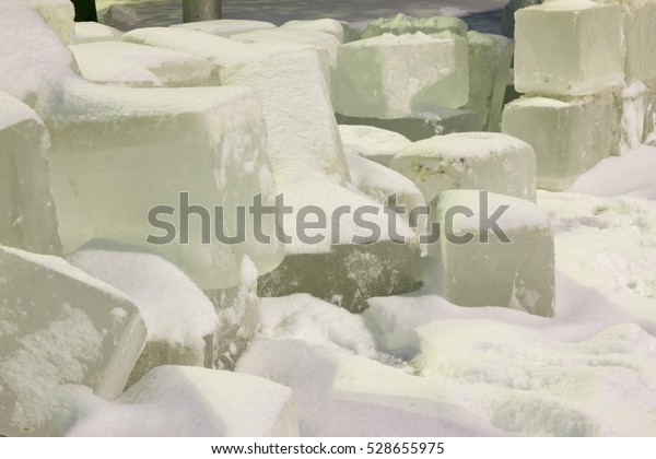 Ice Bricks Ice Construction Stock Photo 528655975 | Shutterstock