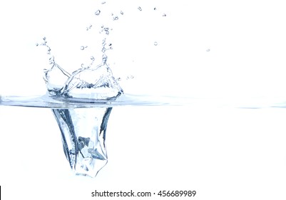 Ice Cube Splash Isolated Stock Photo 456689989 | Shutterstock