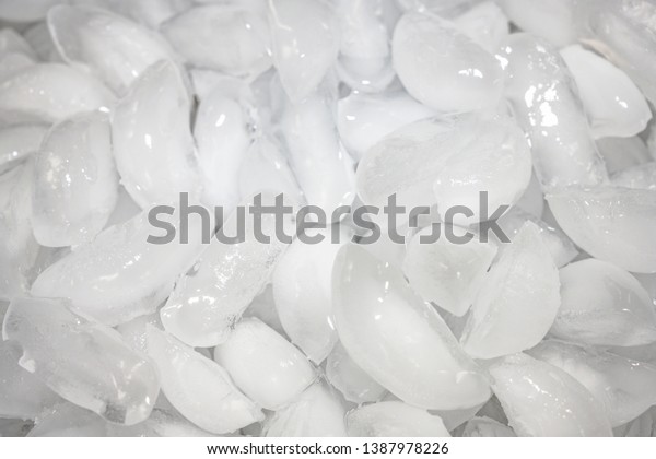 Ice Cubes Half Moon Shape Refreshing Stock Photo 1387978226 | Shutterstock